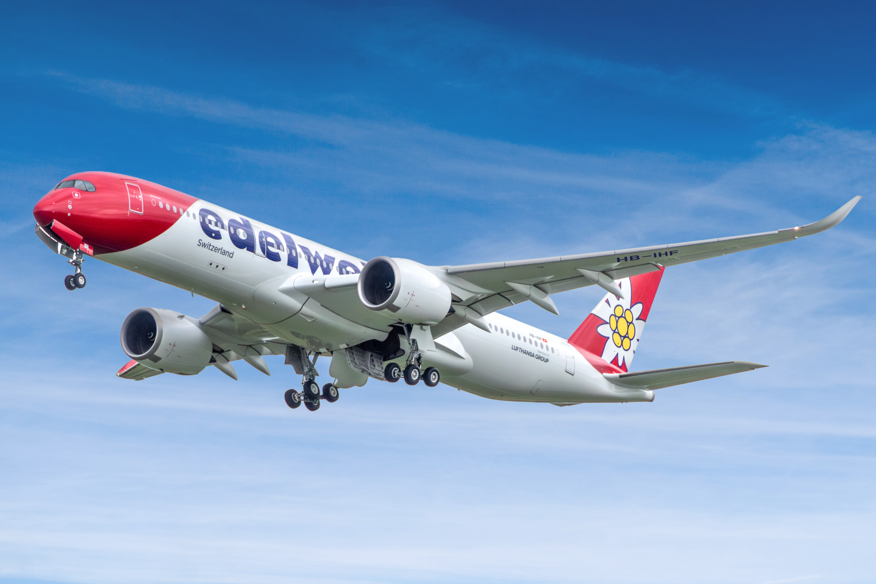 First Airbus A350 with Swiss registration lands in Zurich