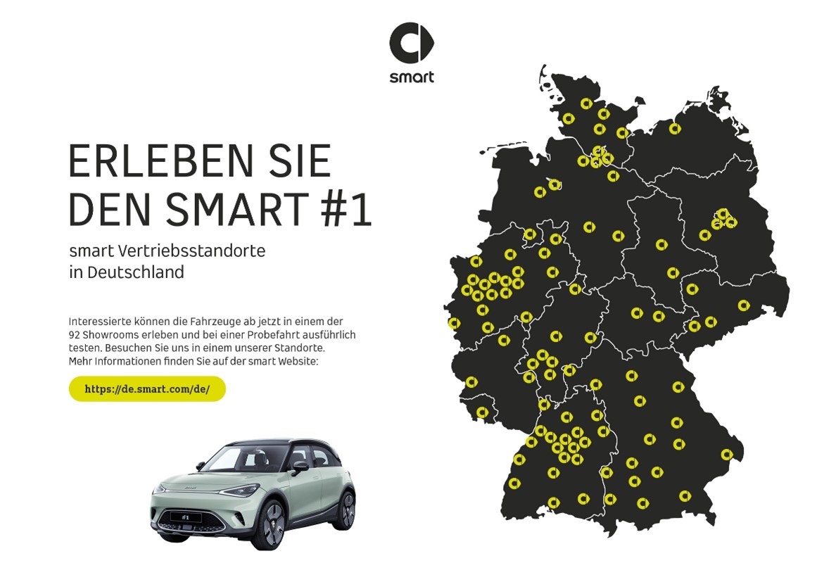 Der Bestellstart des smart #1 in Deutschland übertrifft alle Erwartungen