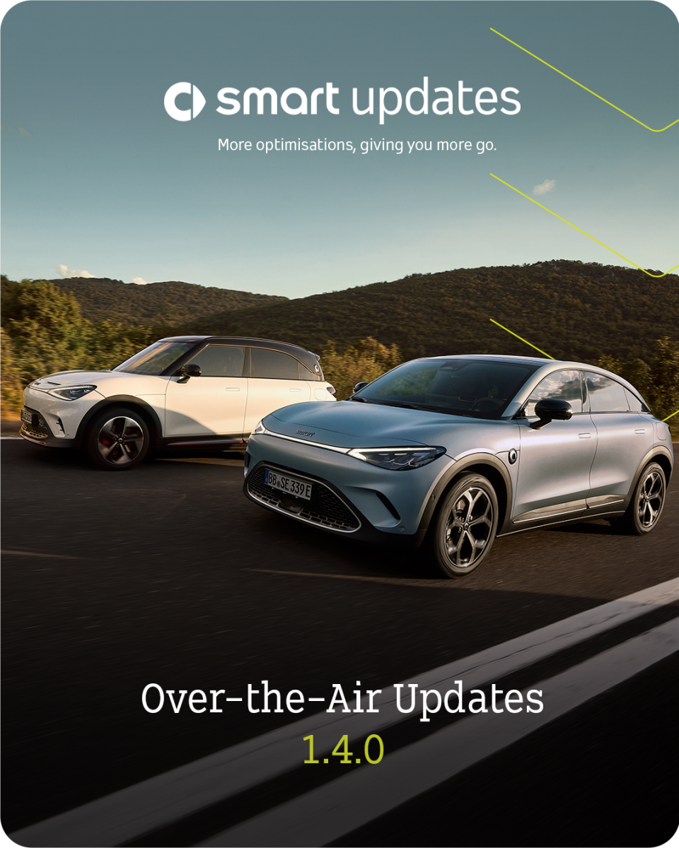 smart optimiert seine Fahrzeuge mit konstenlosem Over-the-Air-Update