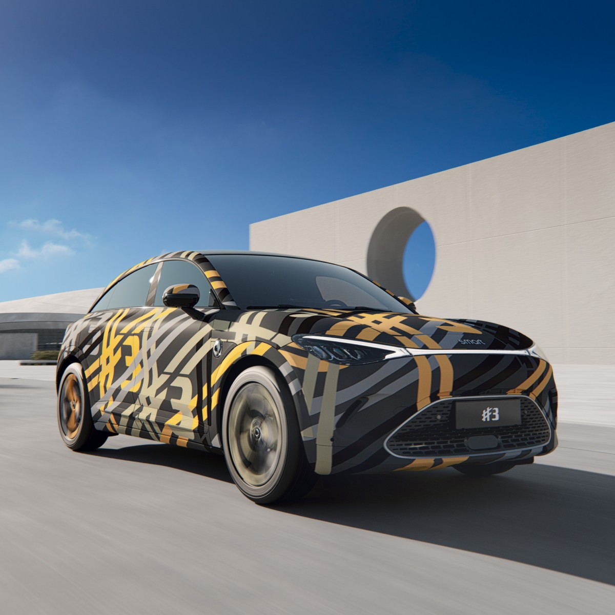 Shaped by efficient air flow: New smart #3 body shape enables low drag ...