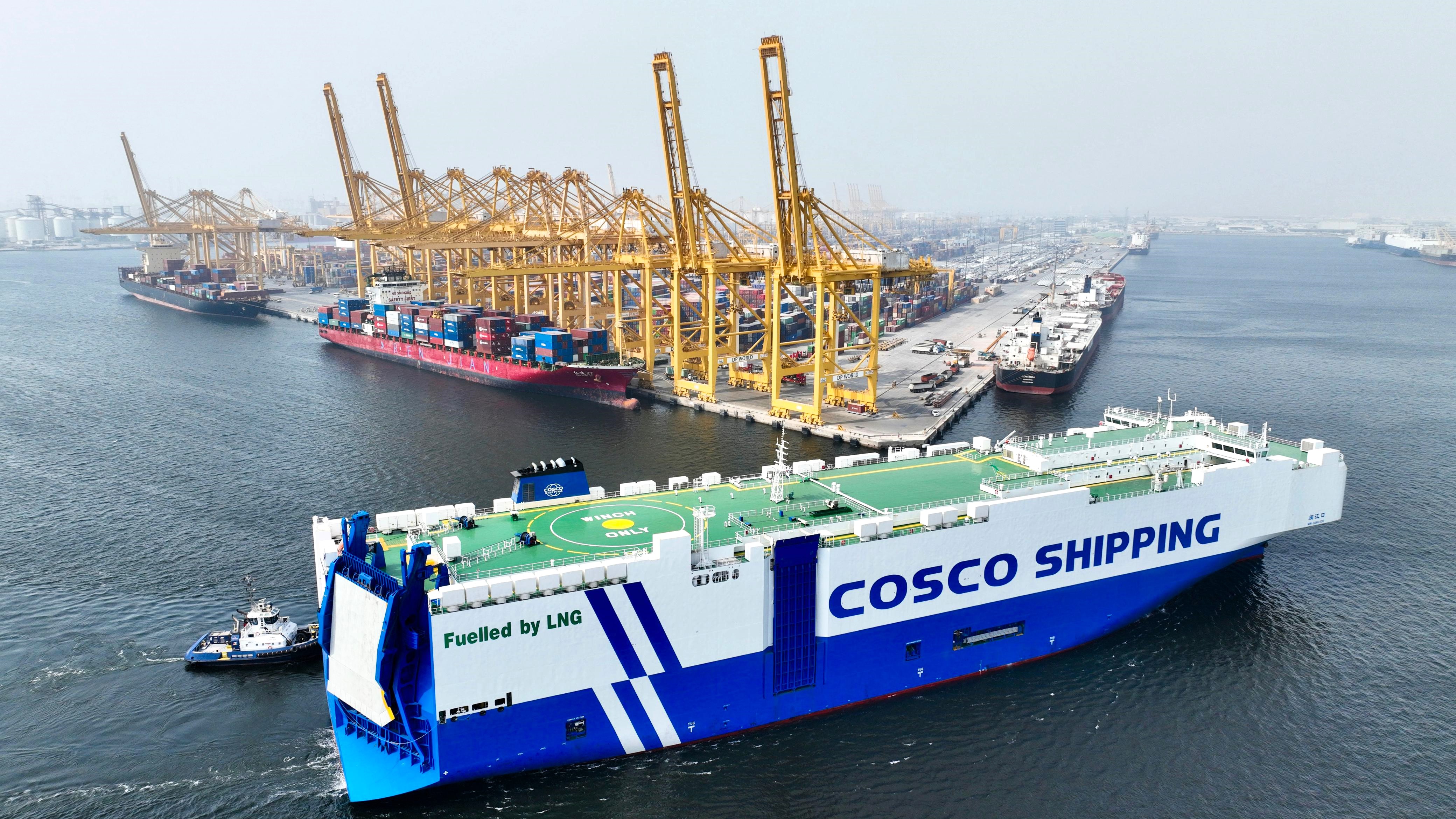 JEBEL ALI PORT WELCOMES COSCO SHIPPING’S ‘MIN JIANG KOU’