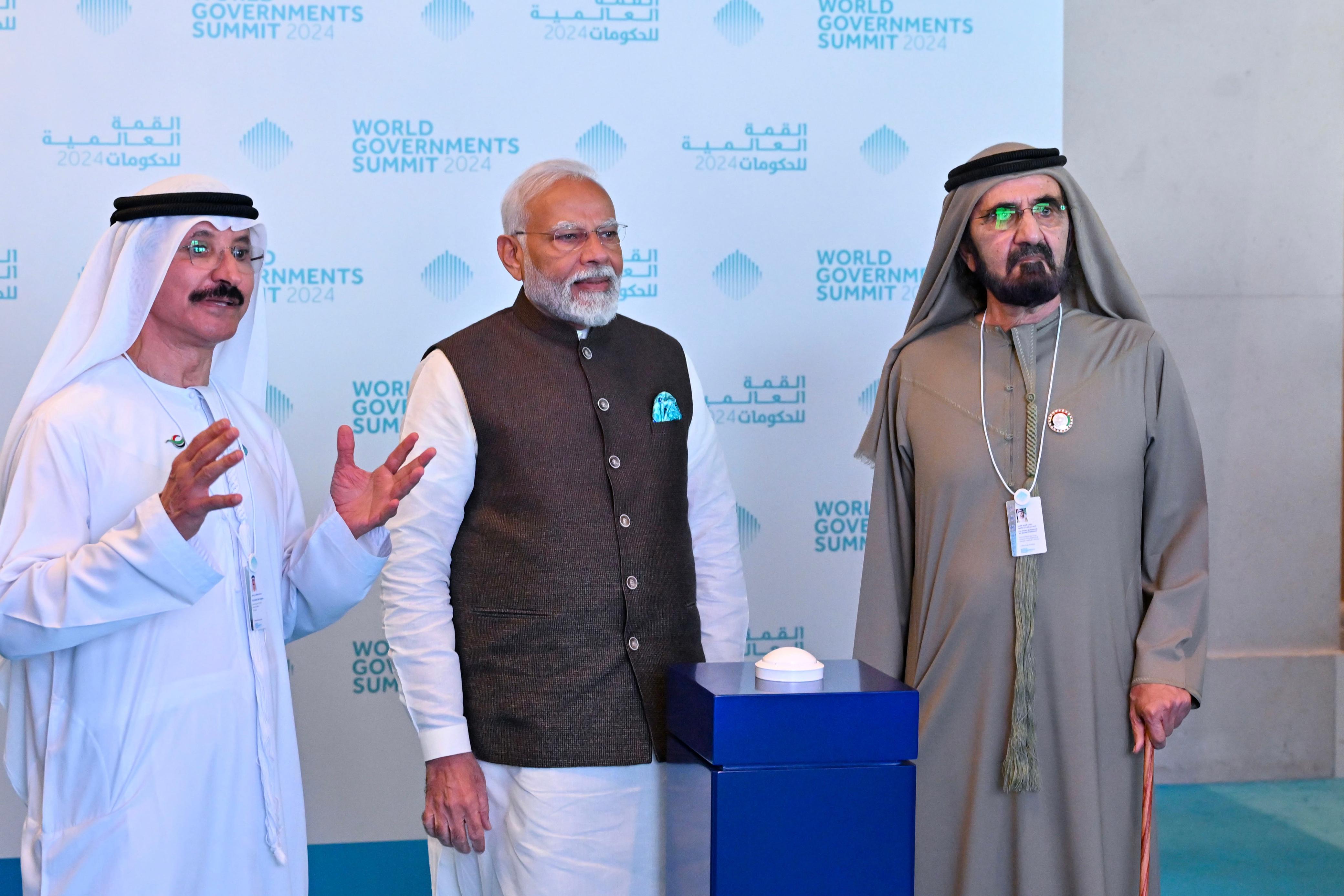 MOHAMMED BIN RASHID AND PRIME MINISTER OF INDIA LAY FOUNDATION STONE FOR “BHARAT MART” PROJECT ...
