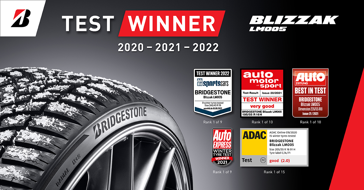 Nouveaux succès en série pour le pneu Bridgestone Blizzak LM005 lors ...