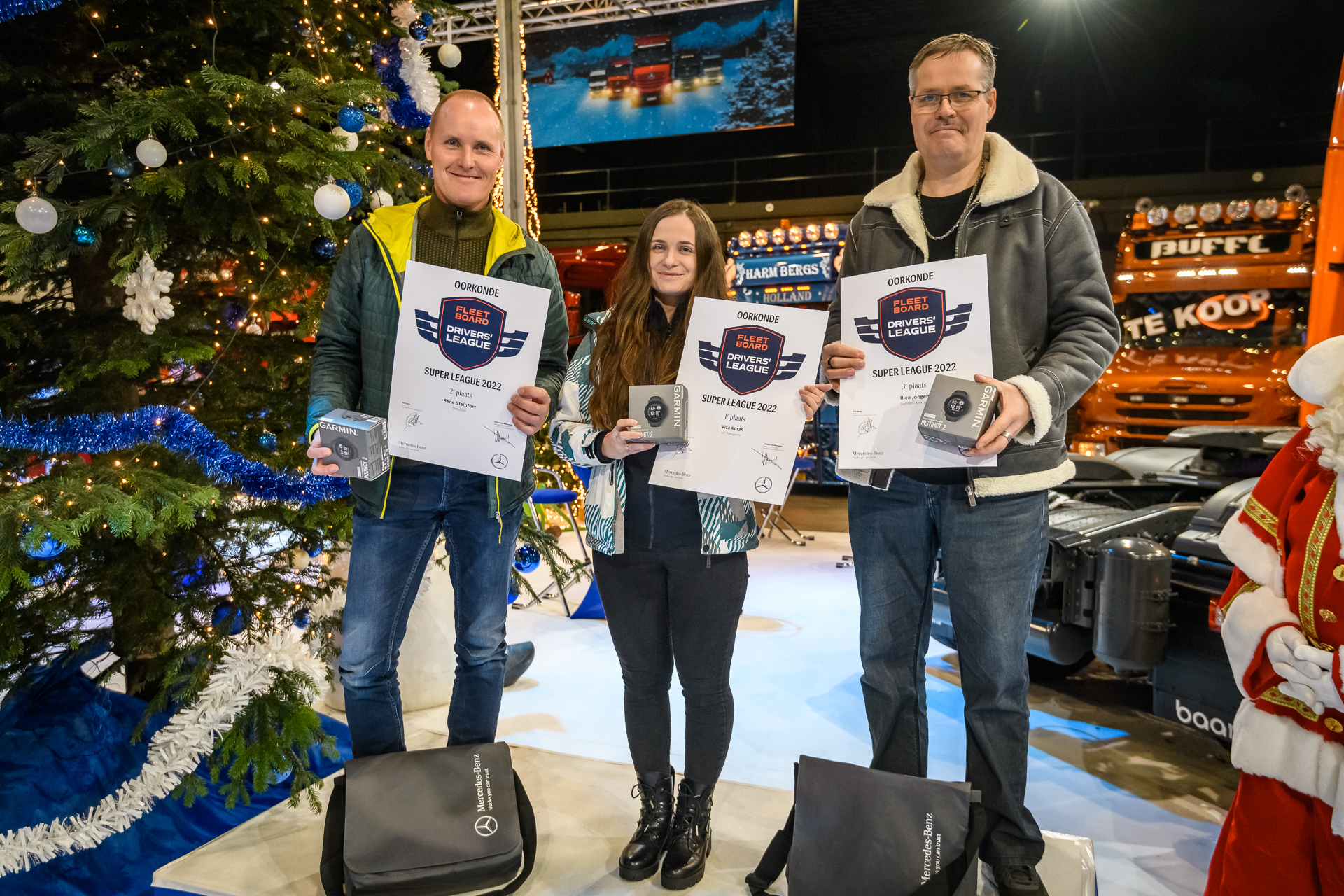 Hoge scores bij prijsuitreiking Daimler Truck Drivers’ League 2022
