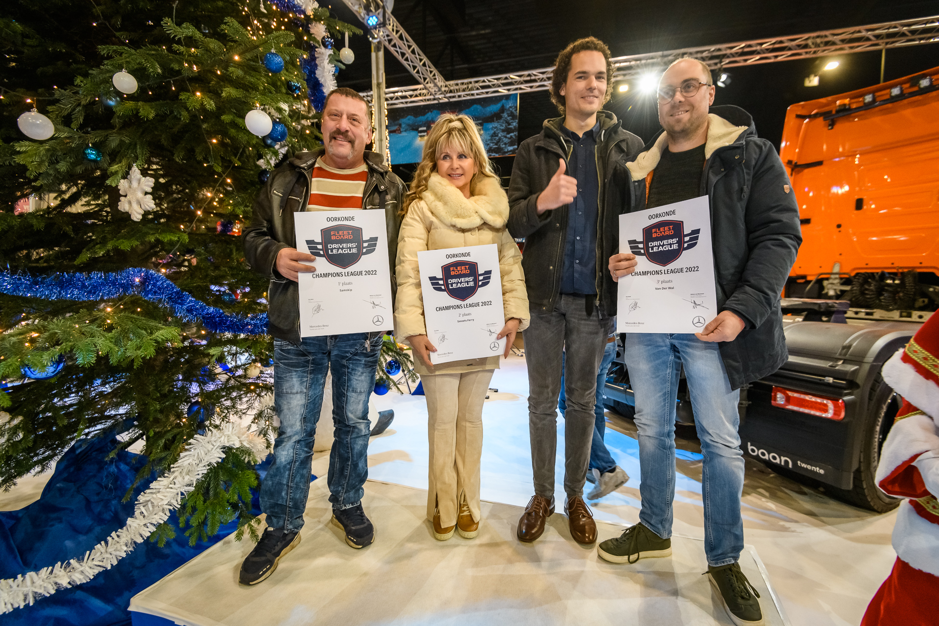 Hoge scores bij prijsuitreiking Daimler Truck Drivers’ League 2022