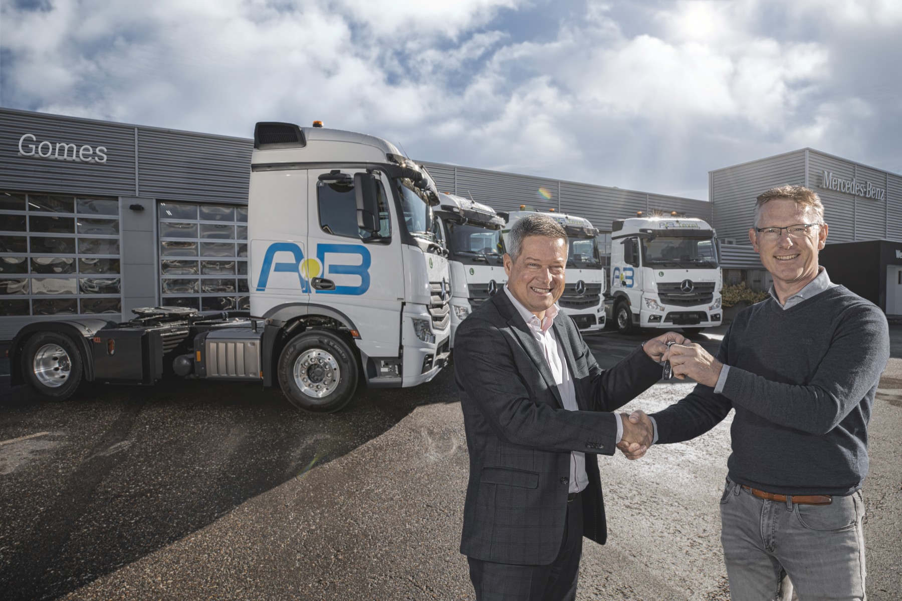 Nieuwe levering trucks voor AB Transport Group: 25 exemplaren Actros F