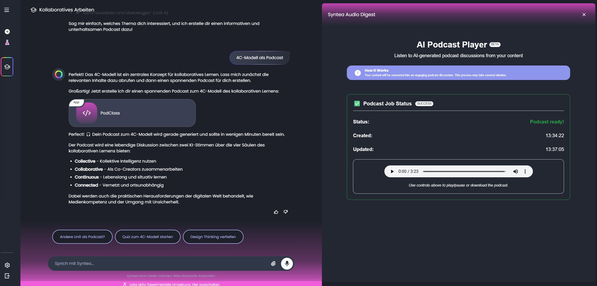 IU News | IU macht Syntea zum umfassenden Learning Companion