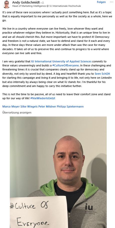 Campaign for diversity, tolerance and democracy | IU News