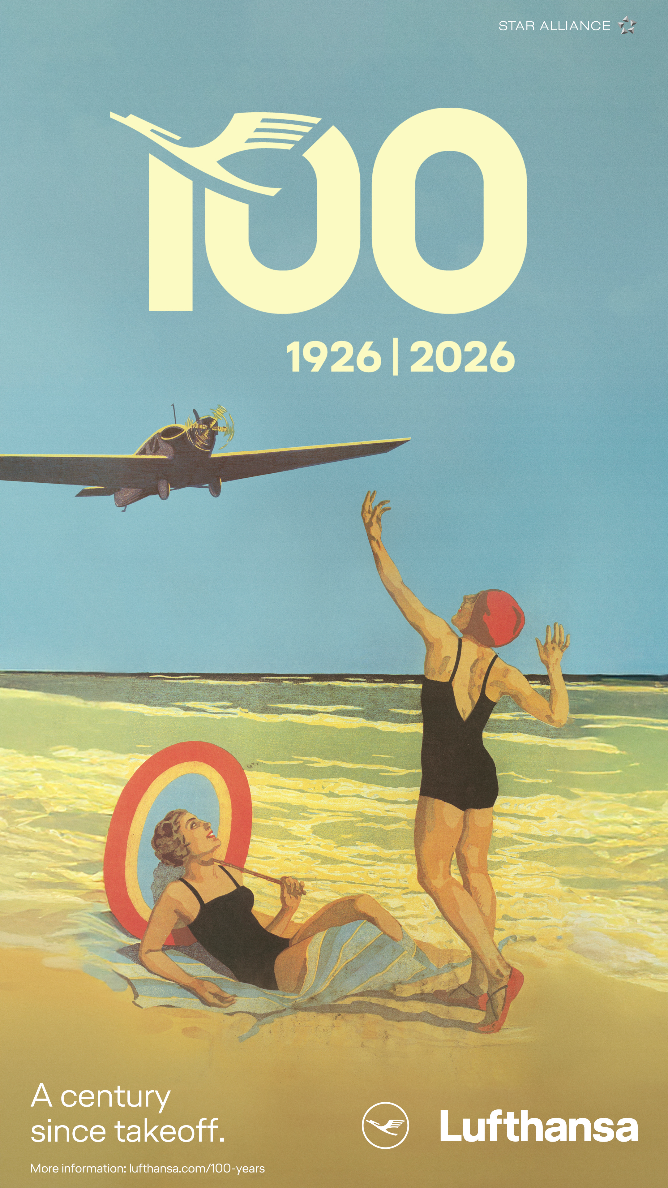 Lufthansa travels through 100 years of brand history with campaign