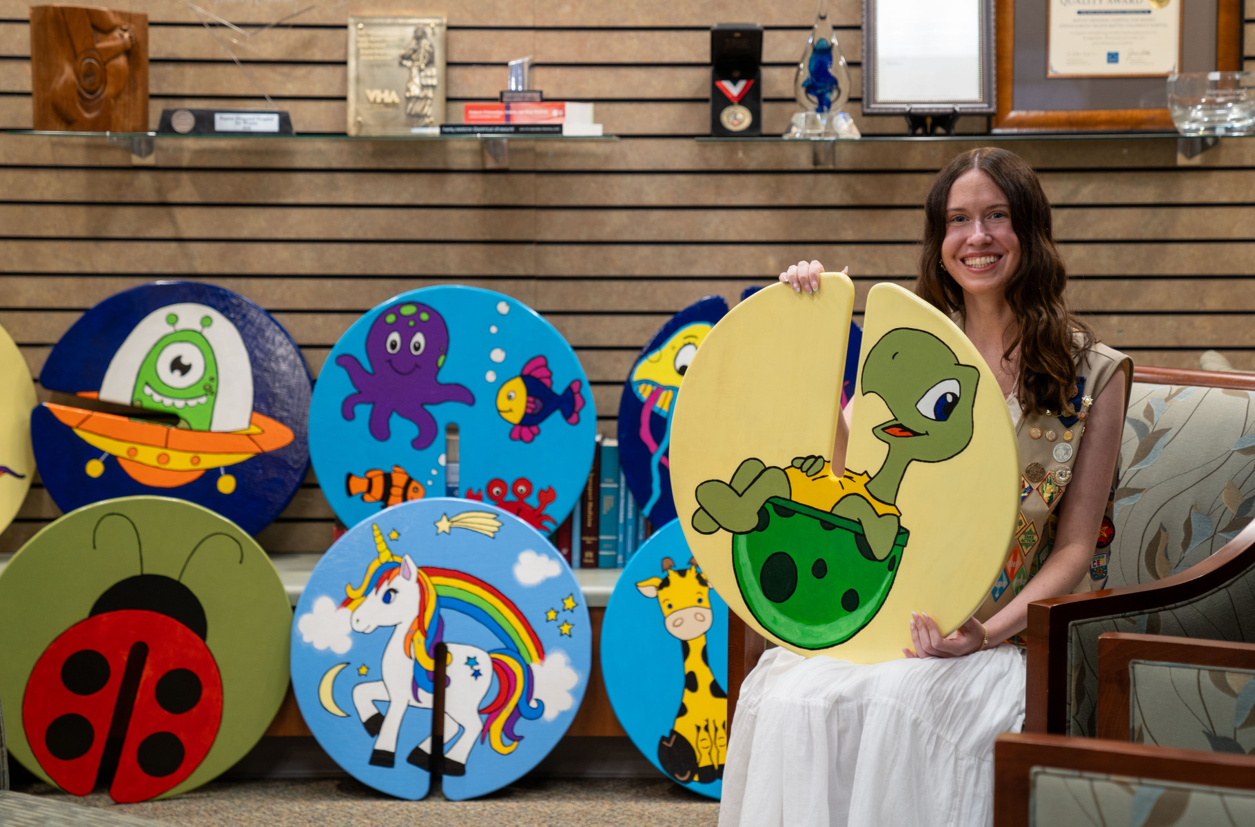 Girl Scout goes for gold with Baptist Children's Hospital