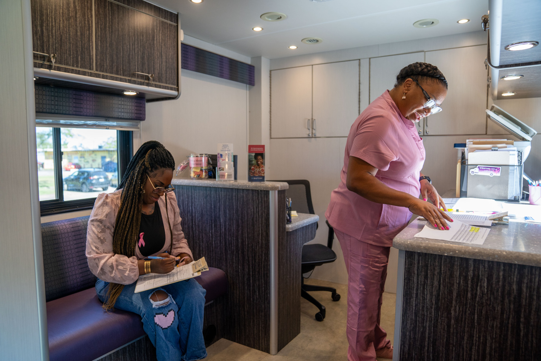 Meet the mobile mammography cheerleaders