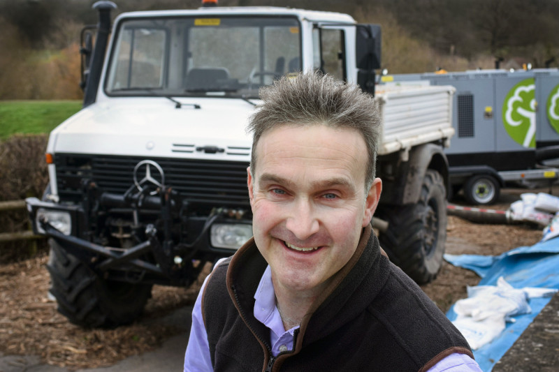 Kier wades in with his Mercedes-Benz Unimog as Storm Dennis floods hit ...