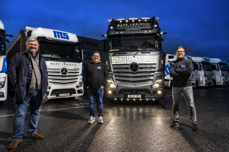 Mercedes-Benz operator Maze Logistic Solutions solves an anniversary ...