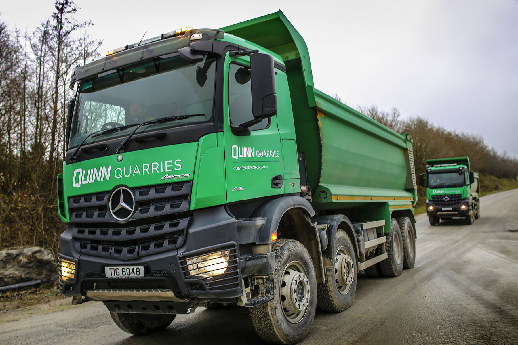 Quinn Building Products chooses 14 efficient off-road tippers from ...