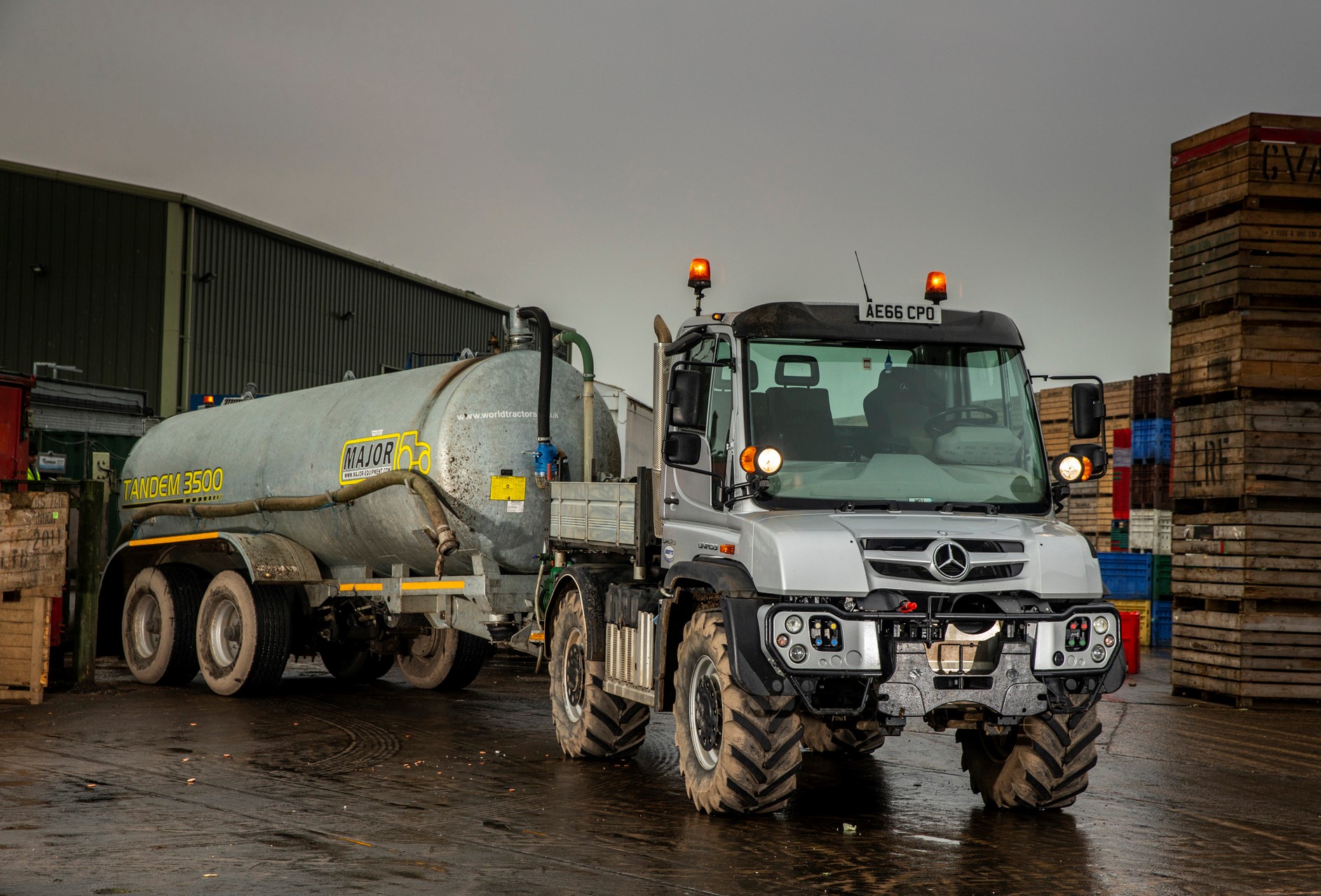 Agricultural contractor’s Mercedes-Benz Unimog wins hands down at the pumps