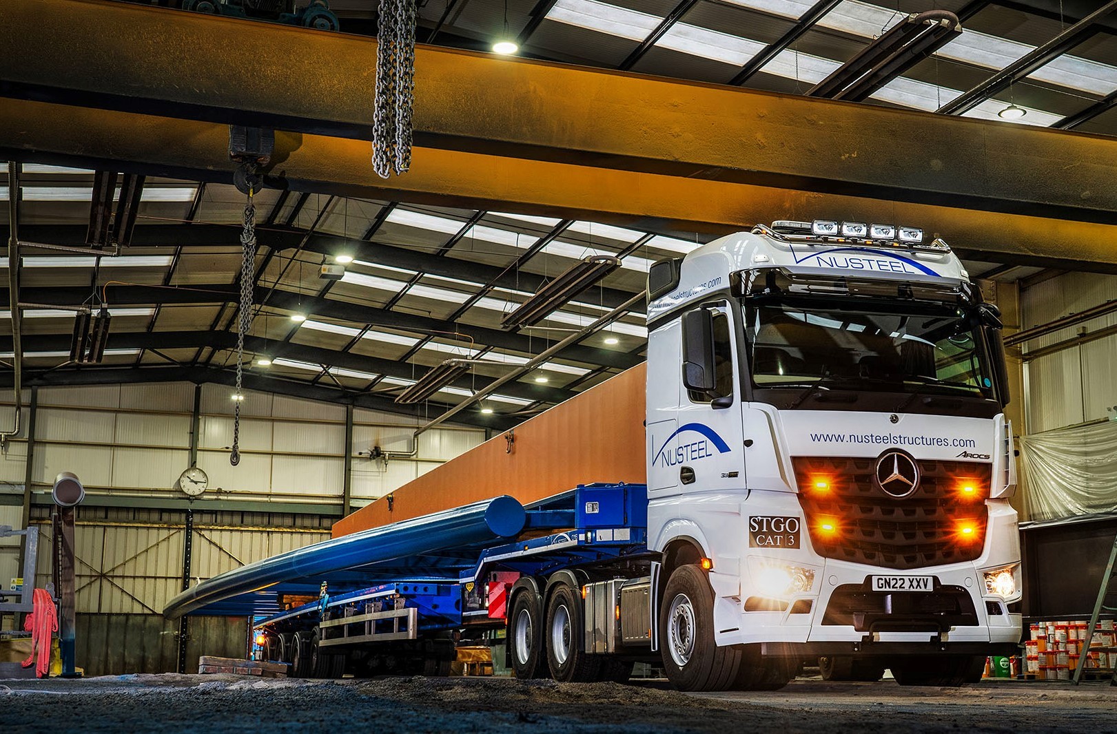 Nusteel builds bridges with Mercedes-Benz Arocs heavy hauler from ...
