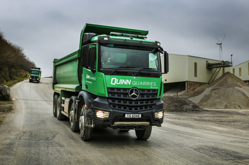 Quinn Building Products chooses 14 efficient off-road tippers from ...