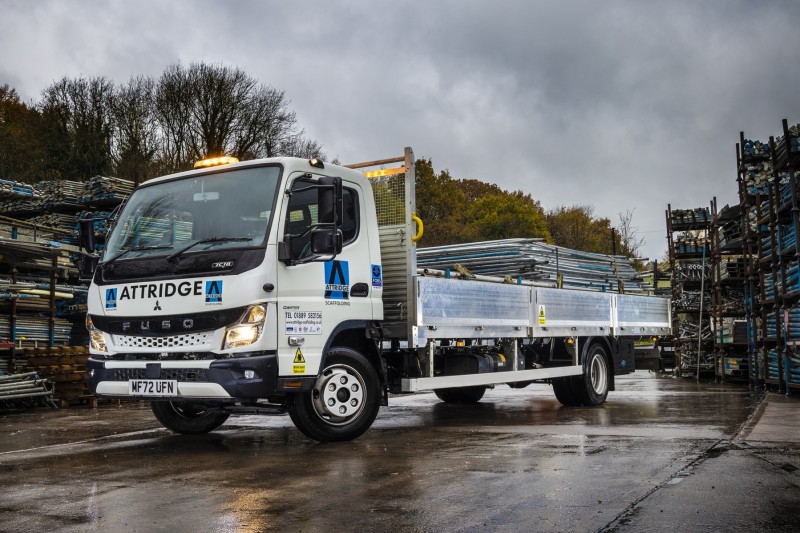 All-new FUSO Canter is on the up for Attridge Scaffolding