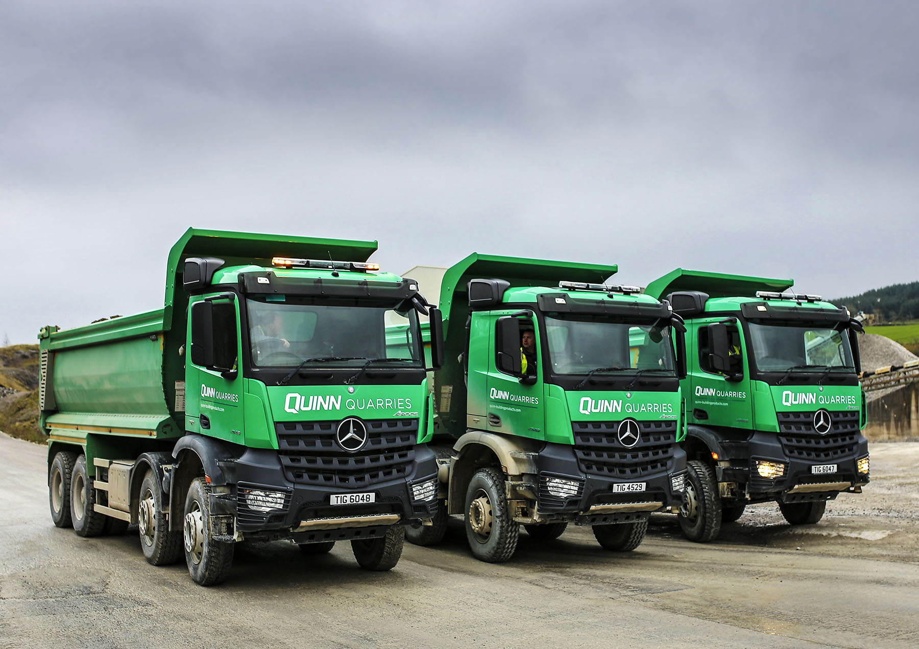 Quinn Building Products chooses 14 efficient off-road tippers from ...