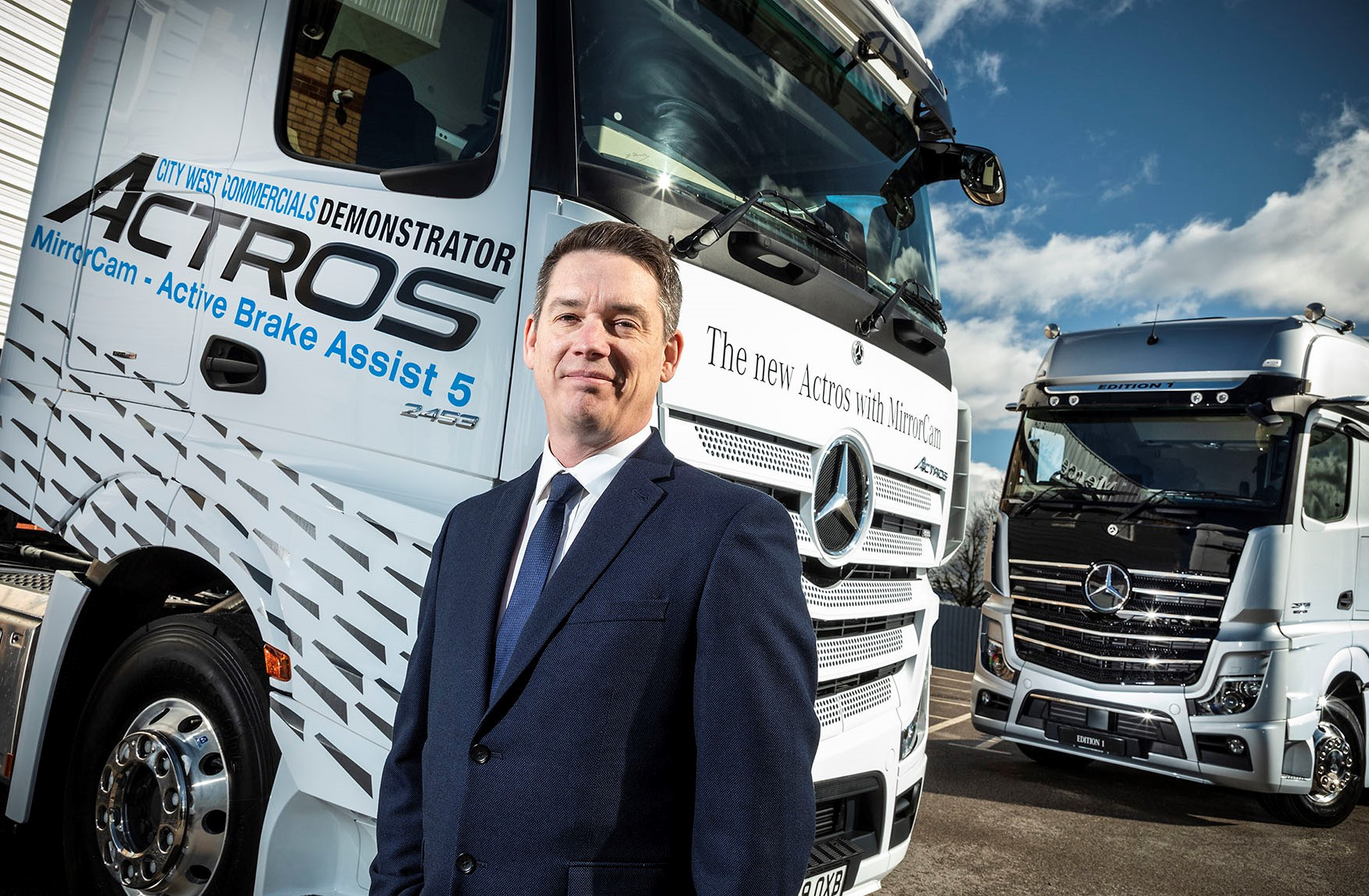 Sweet takes the wheel at Mercedes-Benz Trucks Dealer City West Commercials