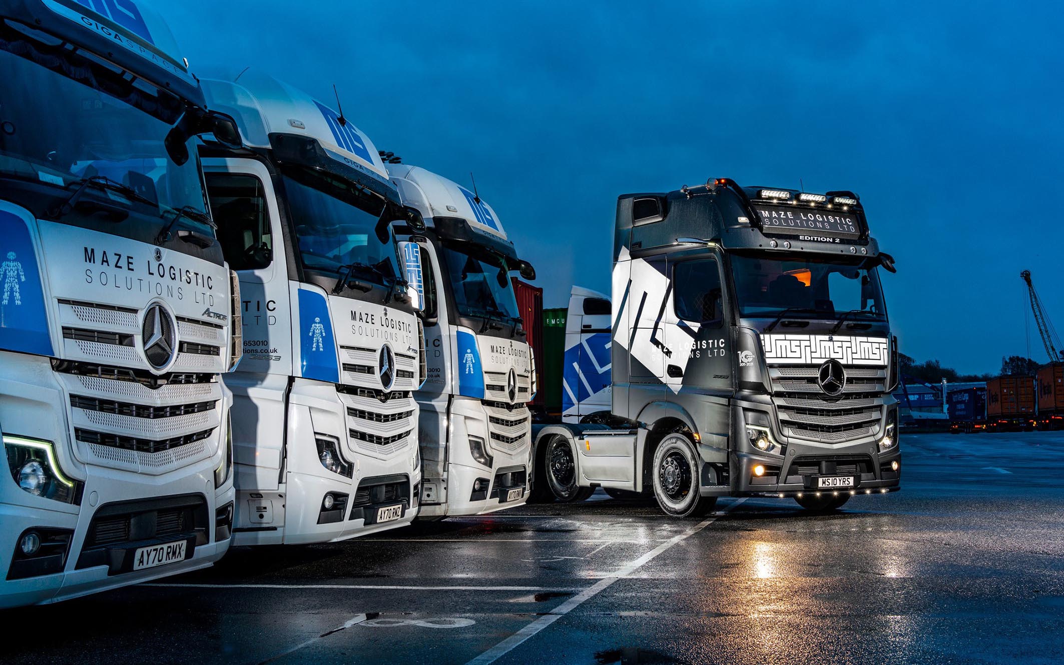 Mercedes-Benz operator Maze Logistic Solutions solves an anniversary ...