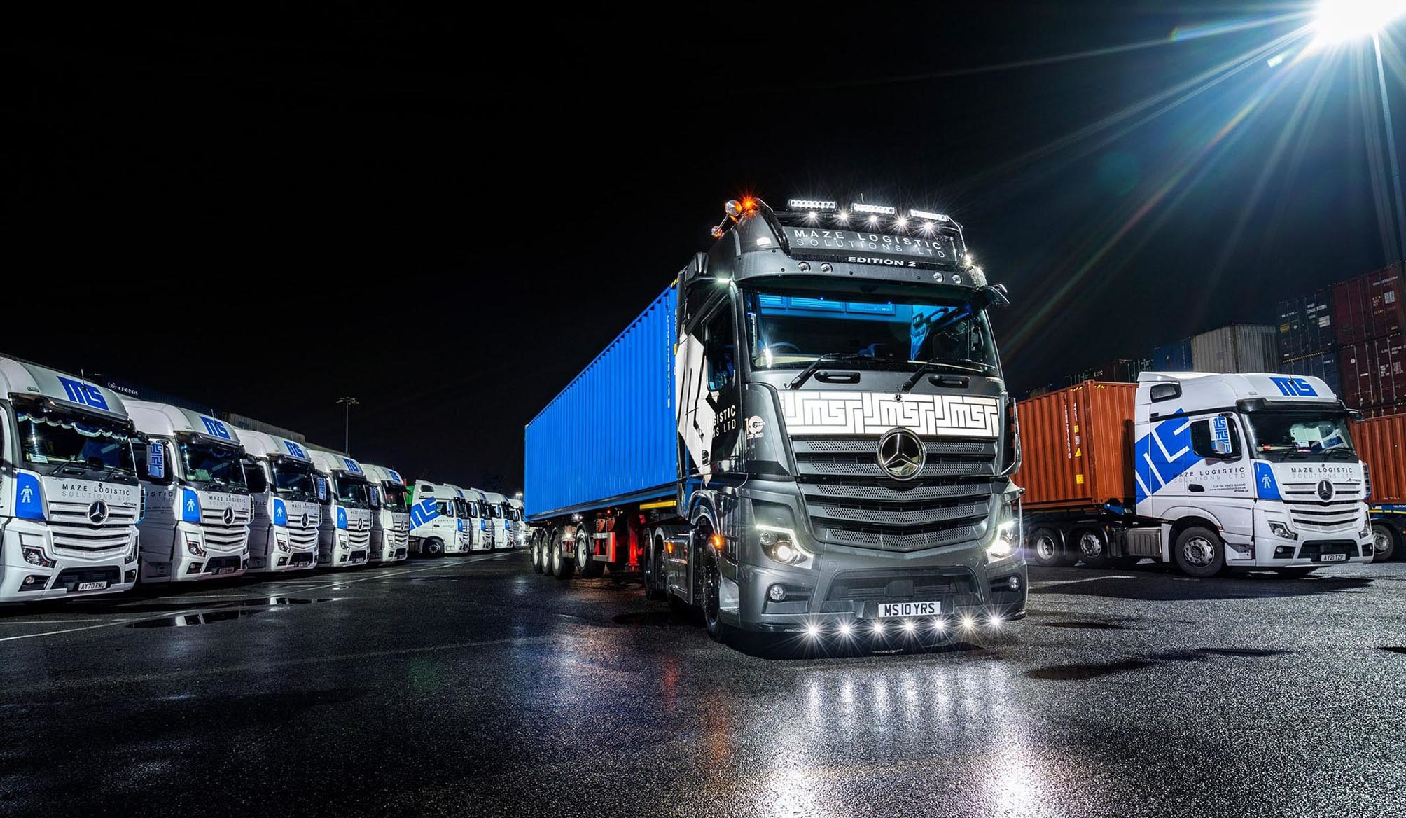 Mercedes-Benz operator Maze Logistic Solutions solves an anniversary ...