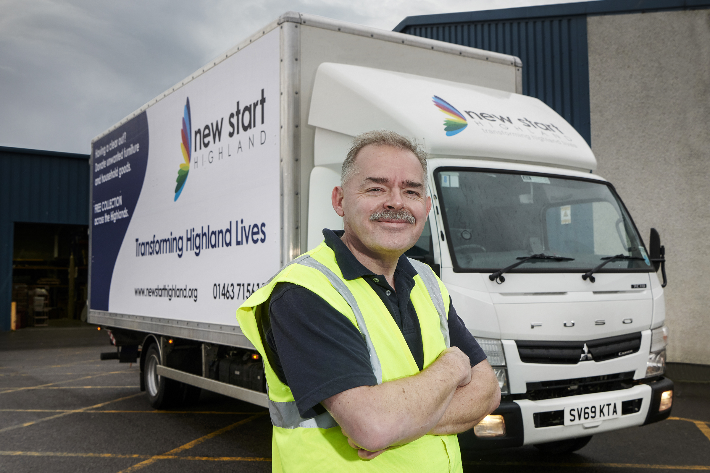 Third FUSO Canter spearheads charity’s drive to transform Highland lives