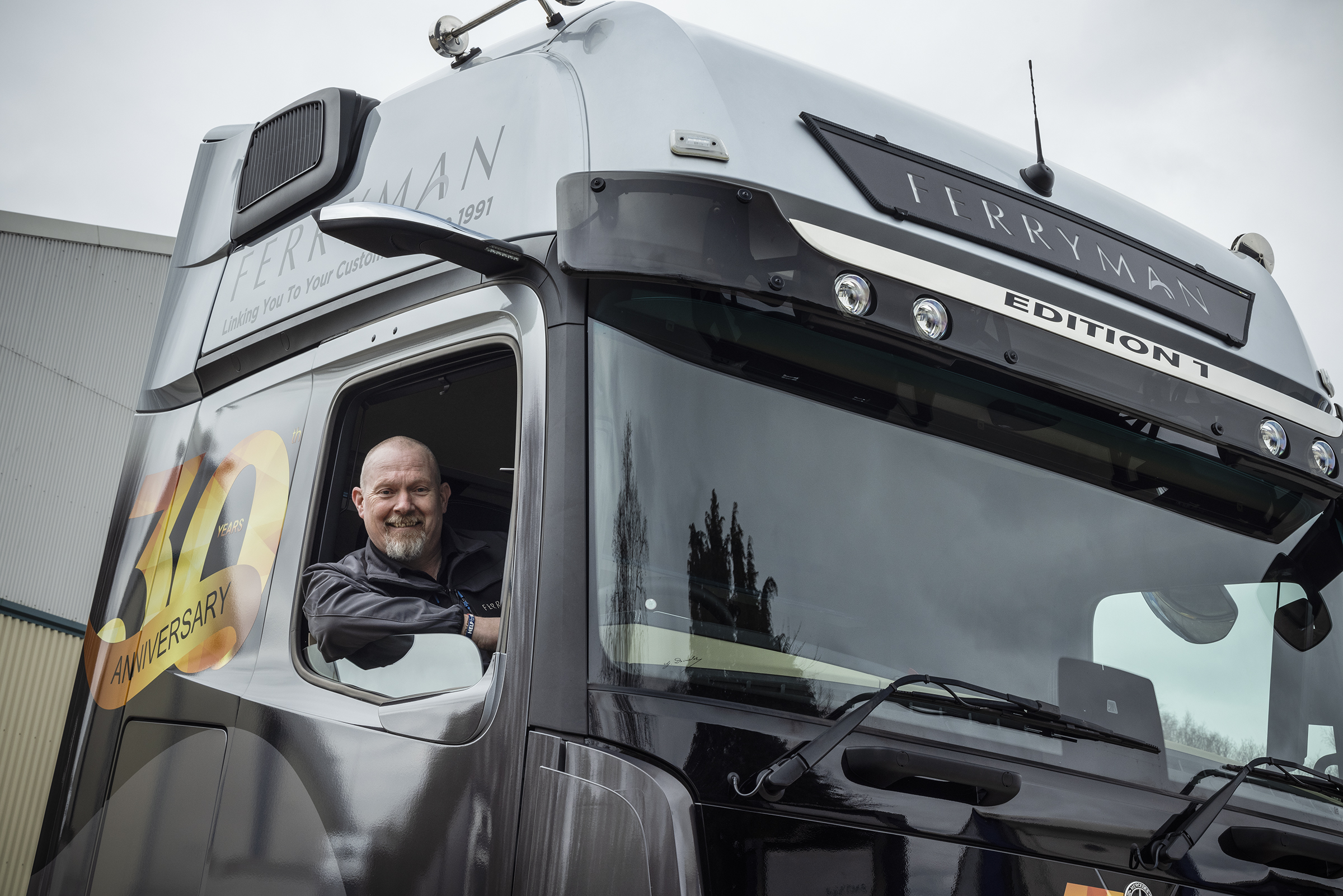 ‘Trucker Jenko’ leads the Mercedes-Benz line for Ferryman with stunning Actros Edition 1