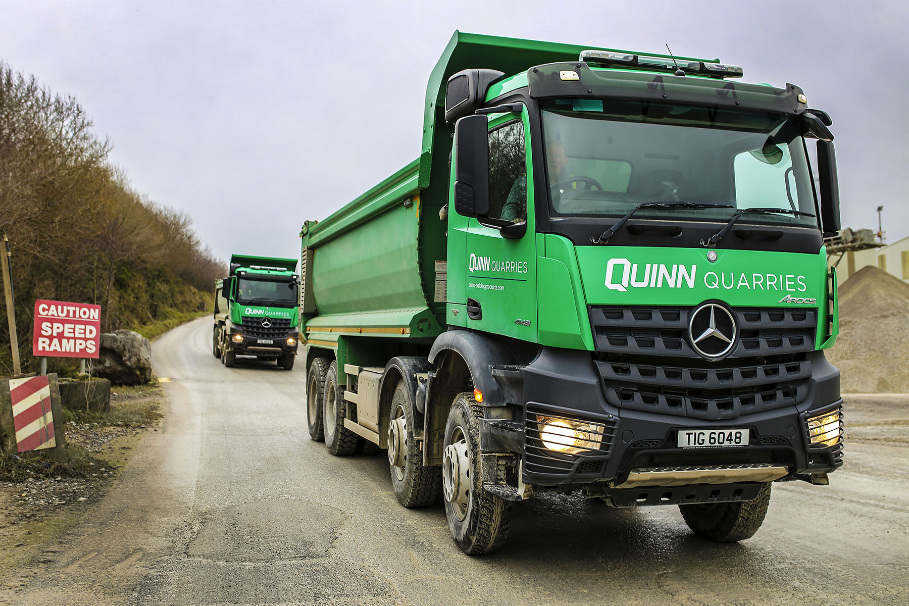 Quinn Building Products chooses 14 efficient off-road tippers from ...