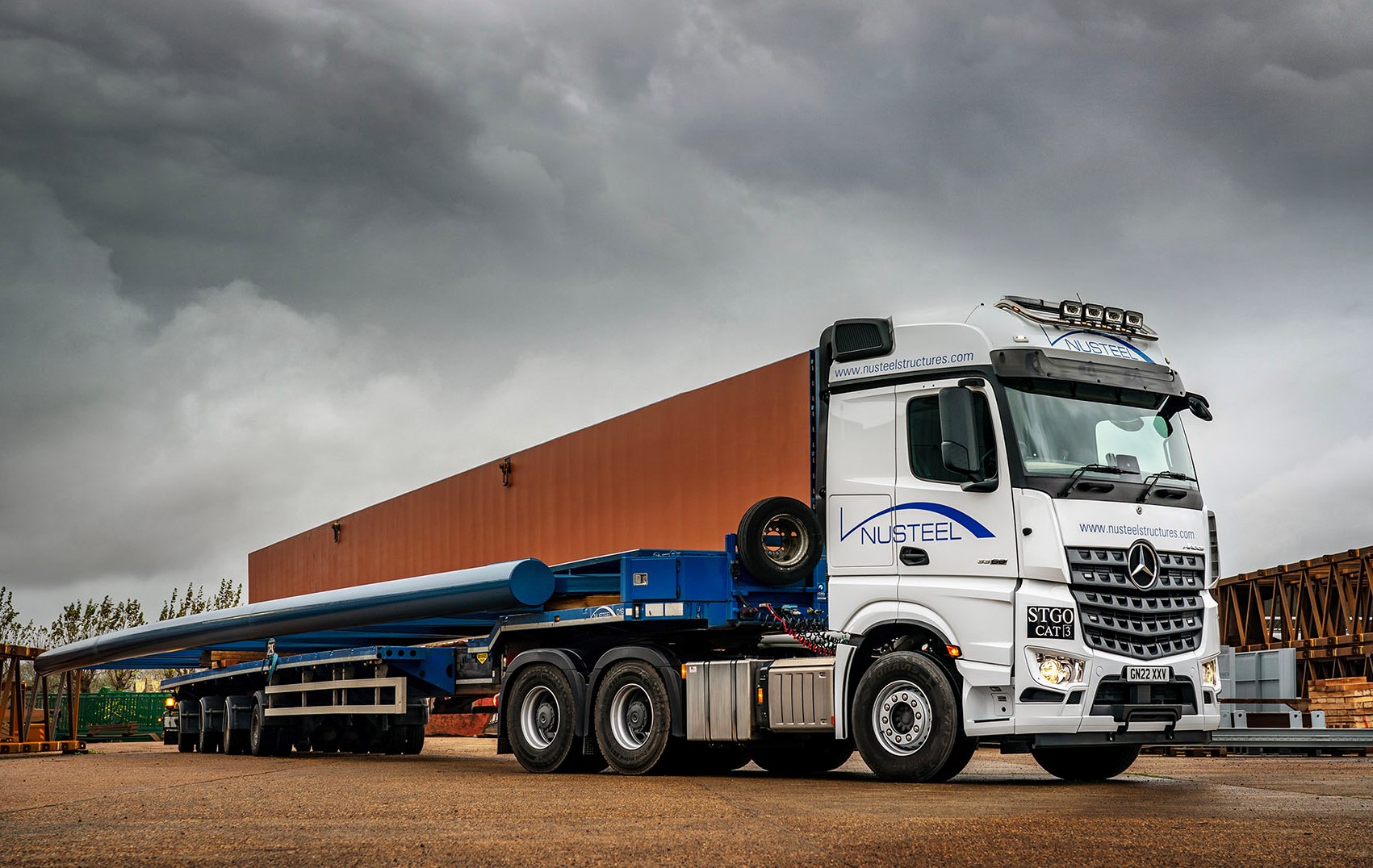 Nusteel builds bridges with Mercedes-Benz Arocs heavy hauler from ...
