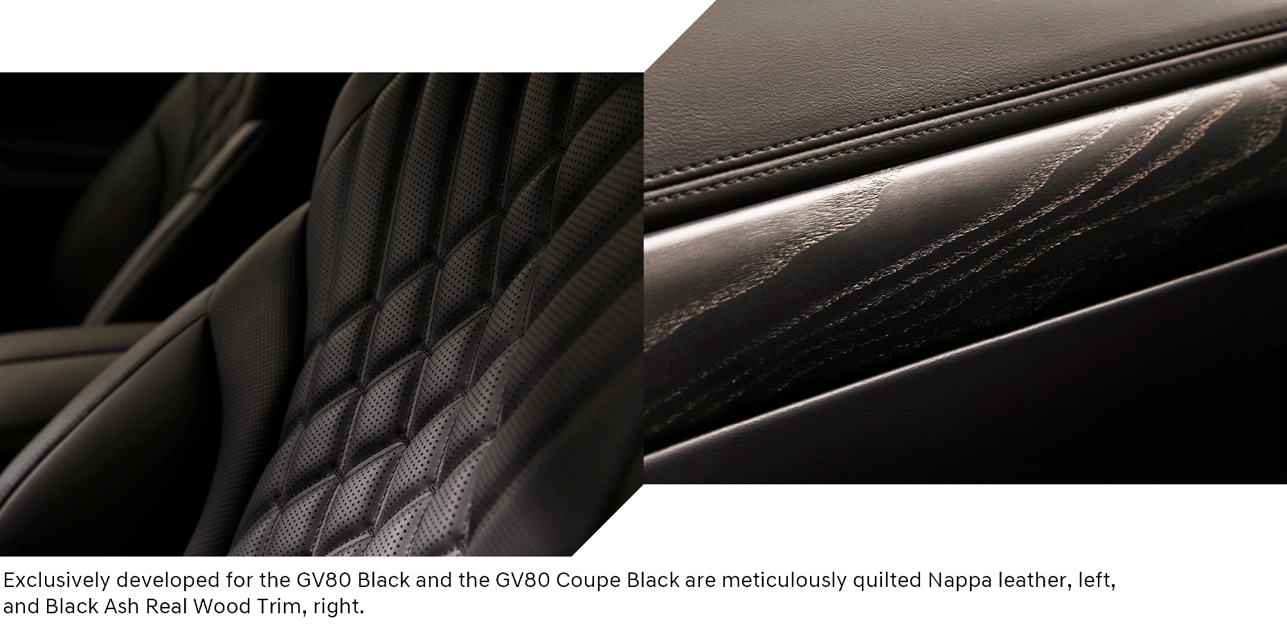 GENESIS GV80 BLACK, GV80 COUPE BLACK: THE PUREST BLACK