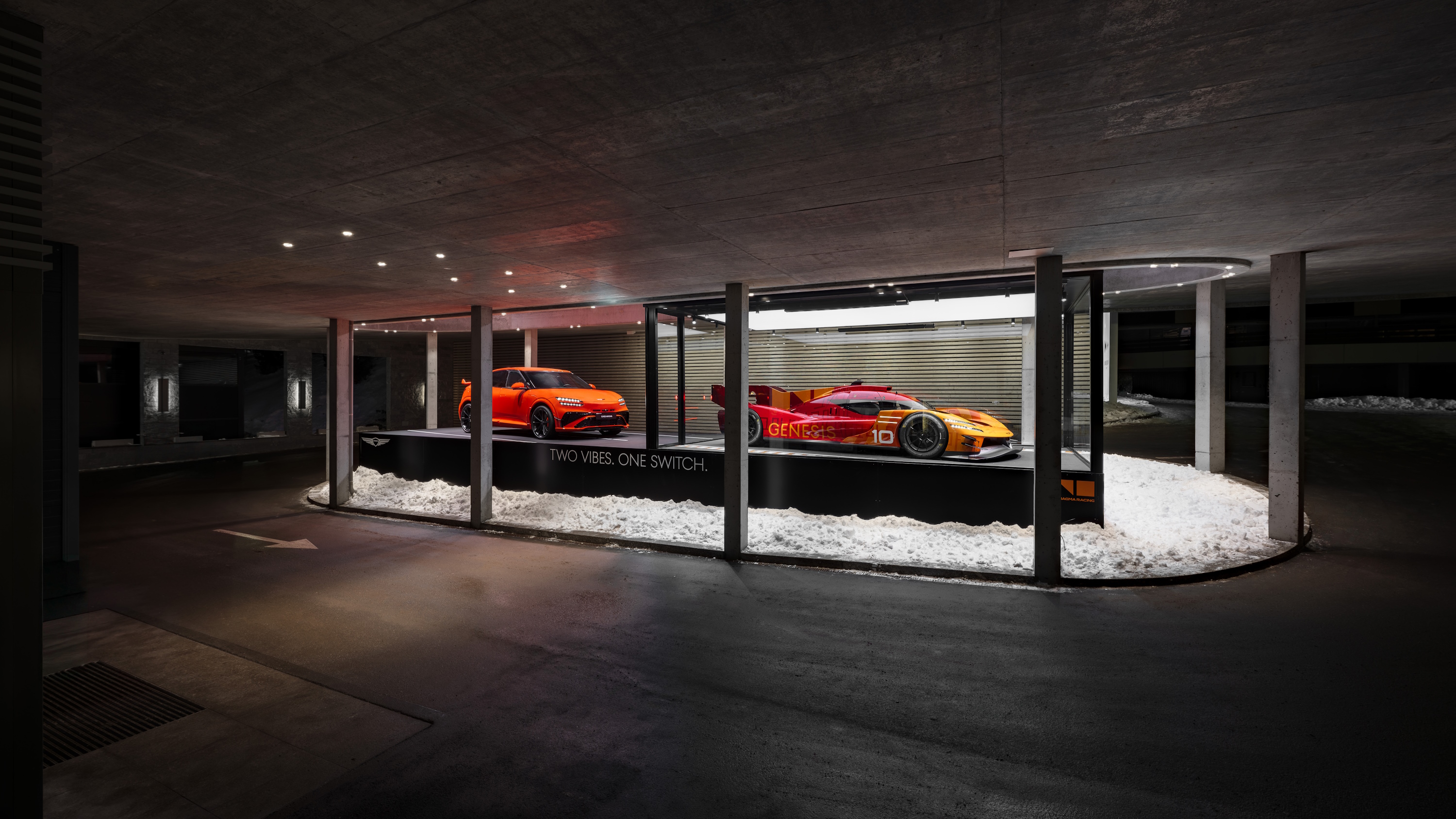 GENESIS SHOWCASES MAGMA DNA IN DAVOS WITH GV60 MAGMA AND GMR-001 HYPERCAR