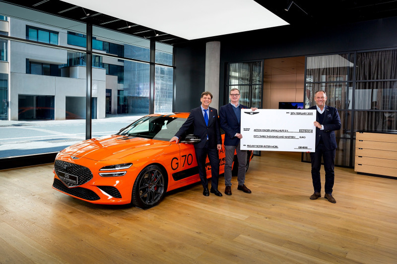 GENESIS MOTOR EUROPE DONATES PROCEEDS FROM TRACK TAXI PROGRAM TO ROAD ...