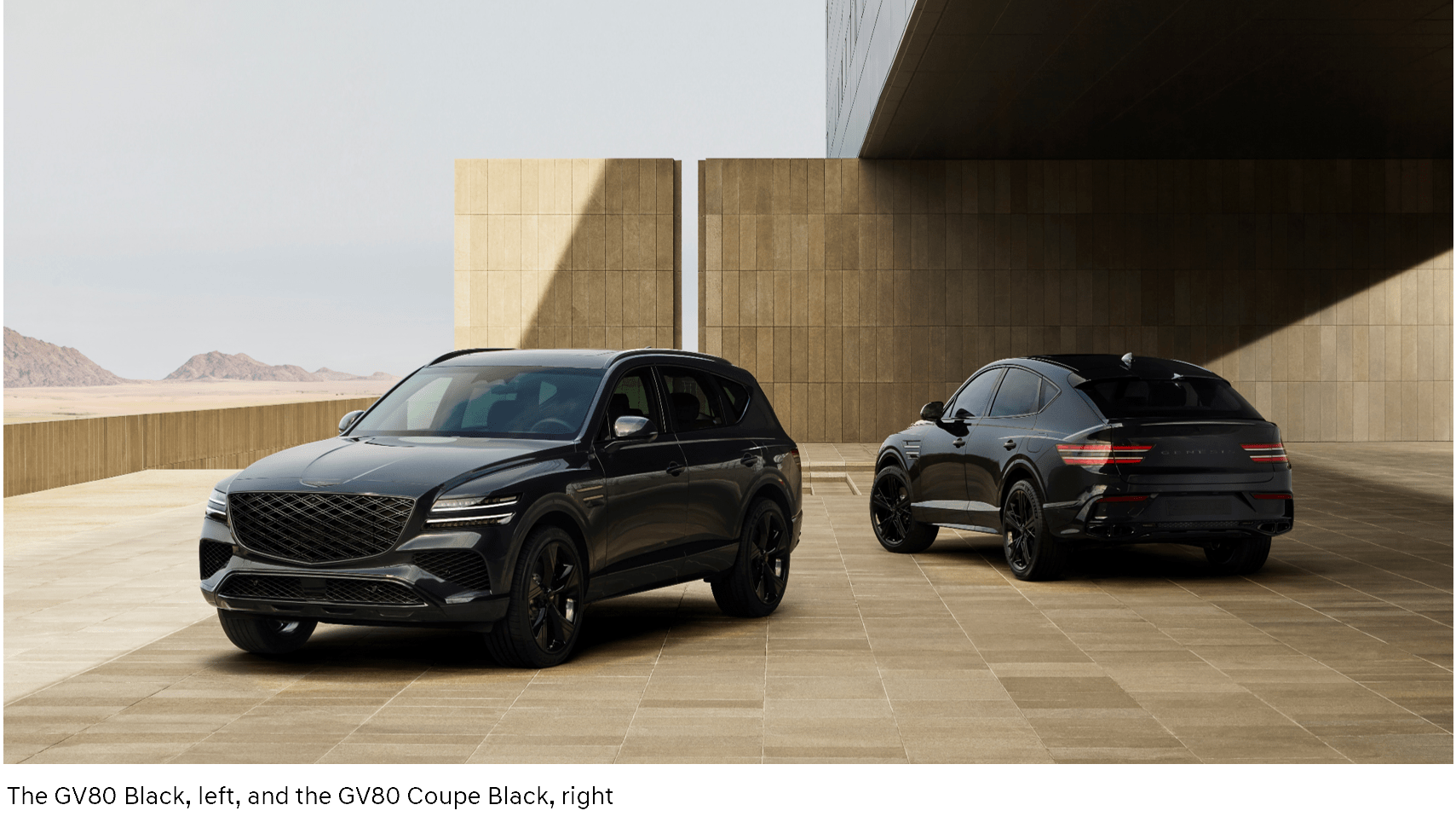 GENESIS GV80 BLACK, GV80 COUPE BLACK: THE PUREST BLACK
