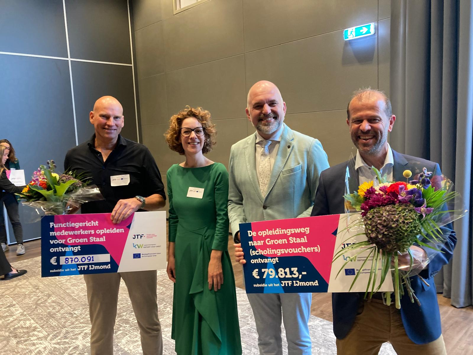 Subsidie van Just Transition Fund voor Groen Staal opleidingsprogramma's