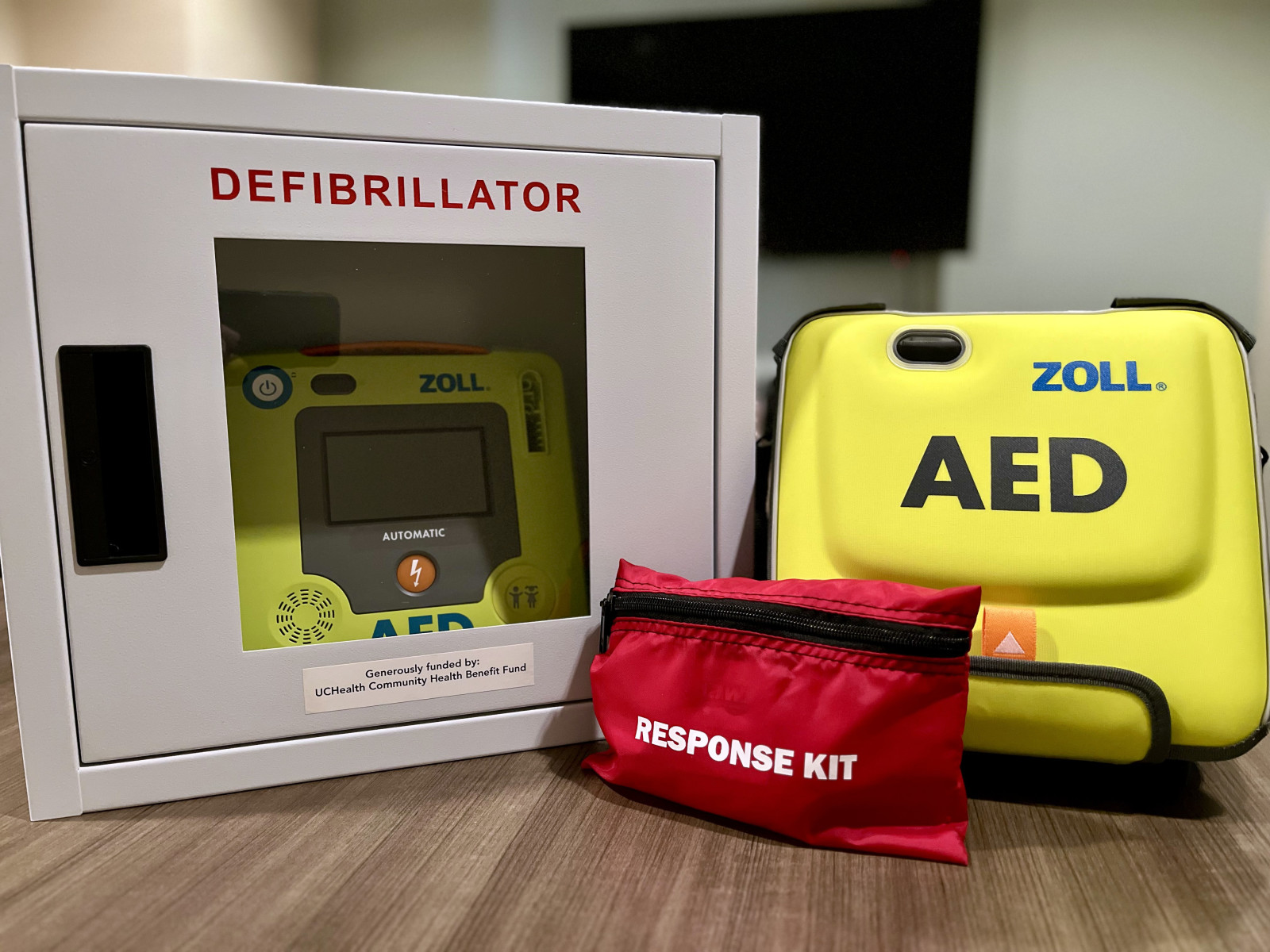 Community Health Benefit Fund distributes AEDs