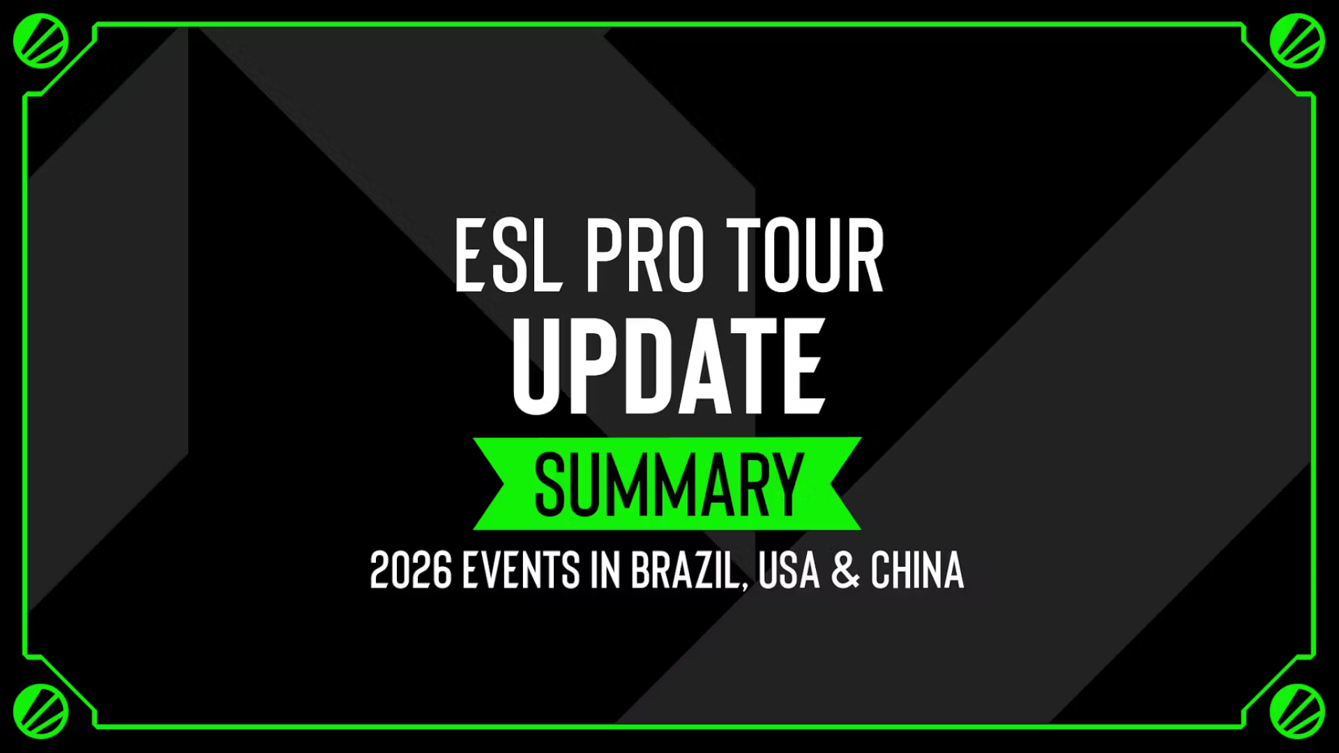 ESL FACEIT Group Announces Brazil, USA & China as 2026 Intel® Extreme ...