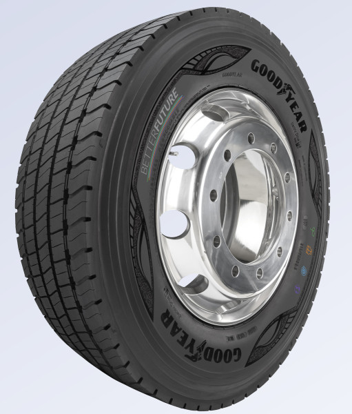 Goodyear’s 63% sustainable-material demonstration truck tire ...