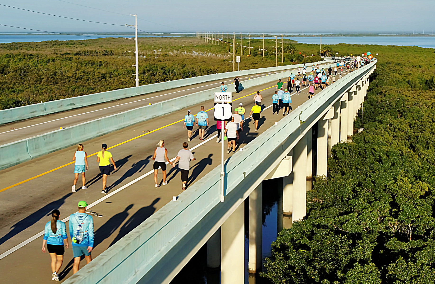 Sky-High Start: 425 Runners Take on Florida Keys Bridge 65 Feet Above ...