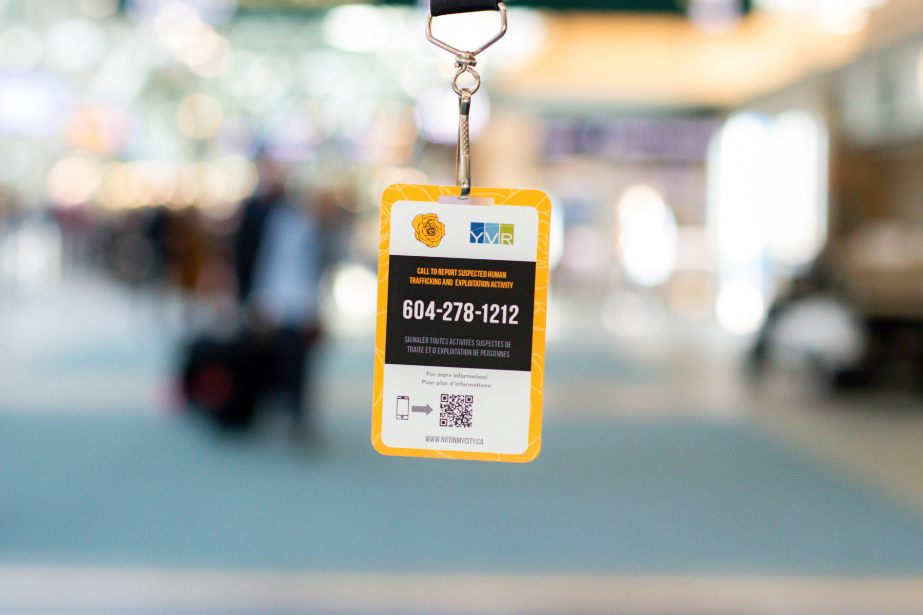 YVR partners with #NotInMyCity to Combat Human Trafficking