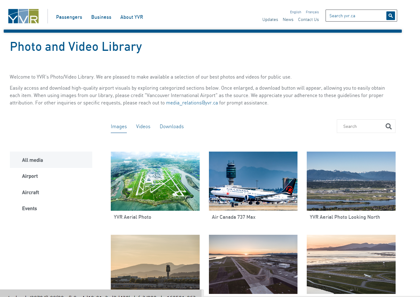 YVR News Photo and Video Library