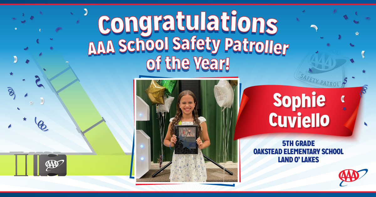 Tampa Bay 5th Grader is the Florida "AAA School Safety Patroller of the ...