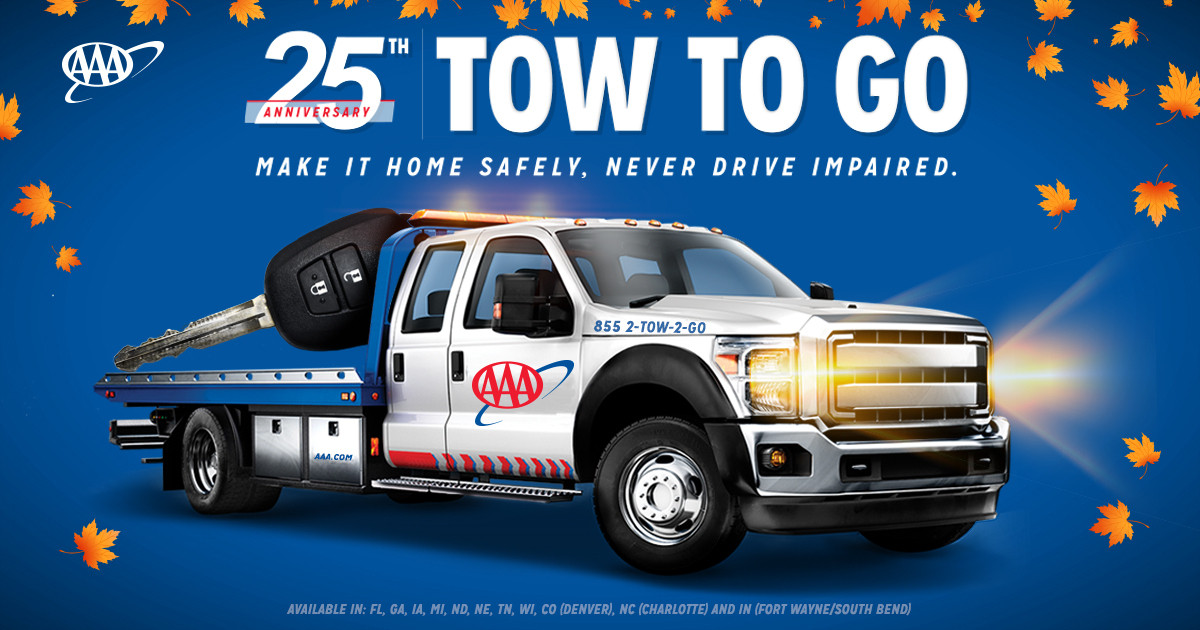 Aaa Activates Tow To Go For Thanksgiving