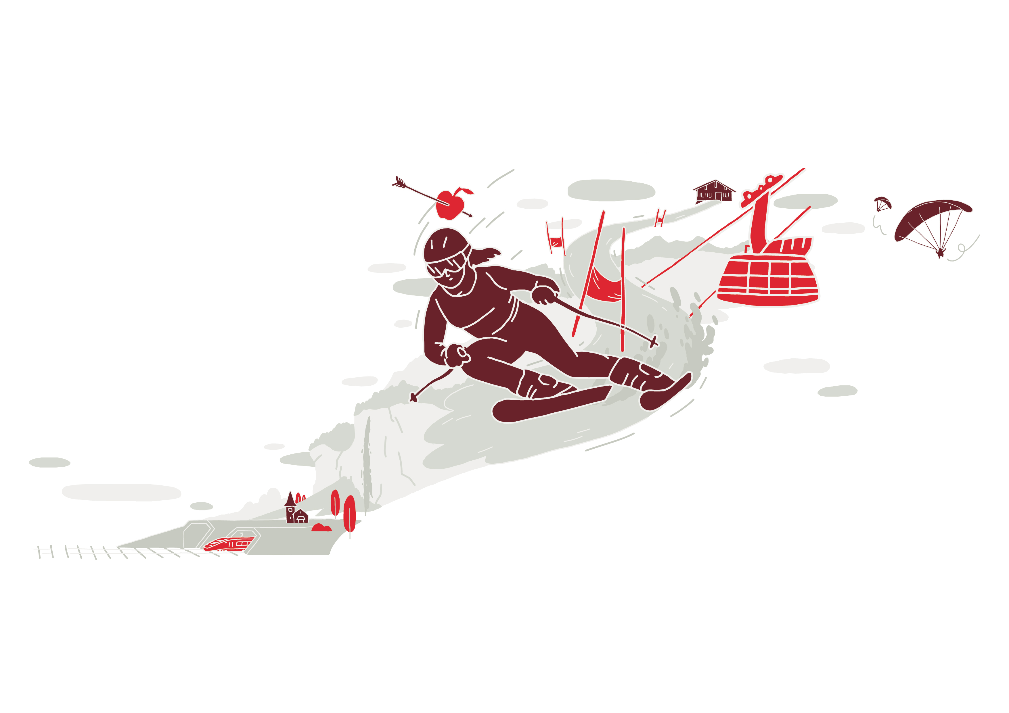 ‘SWISS Wanderlust’ – not painted but applied