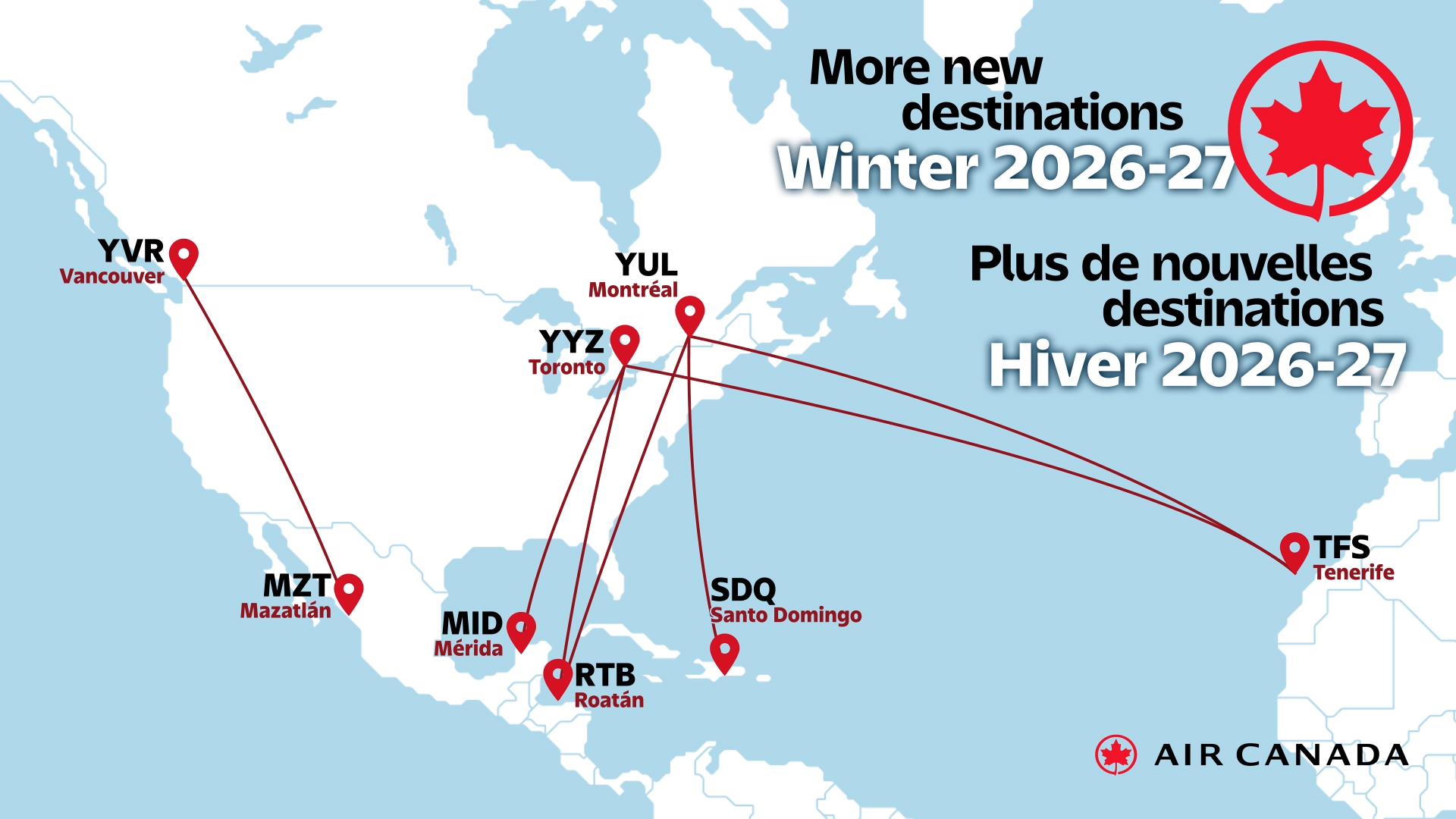 Air Canada Brings the Sun Next Winter! New Flights to the Canary ...