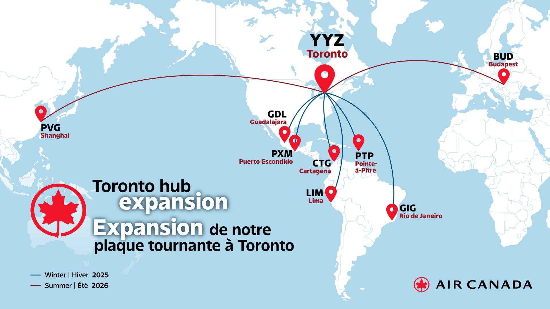 Global Horizons: Air Canada Further Strengthens Toronto Hub with ...
