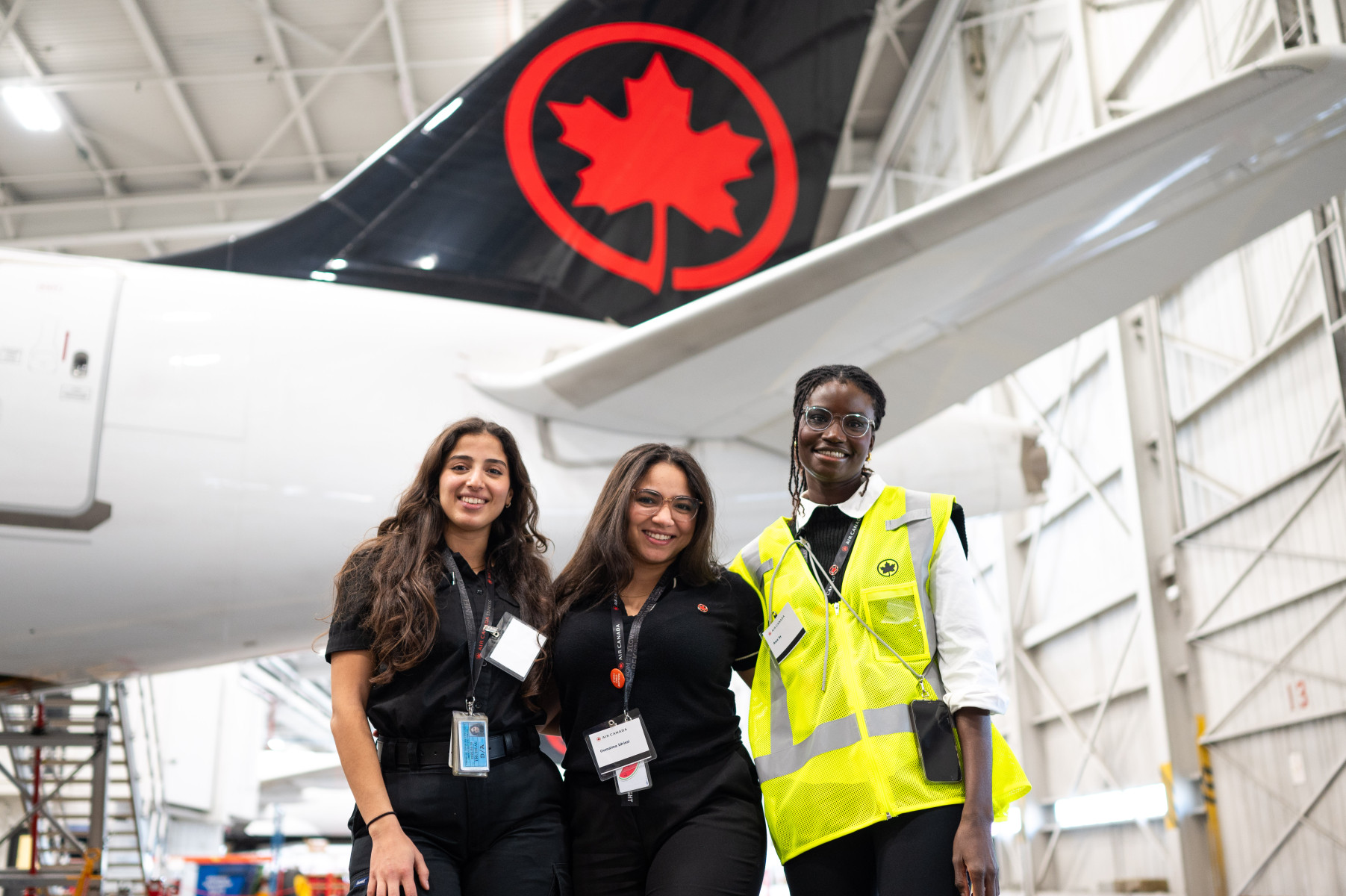 Young women discover the world of global aviation at Air Canada