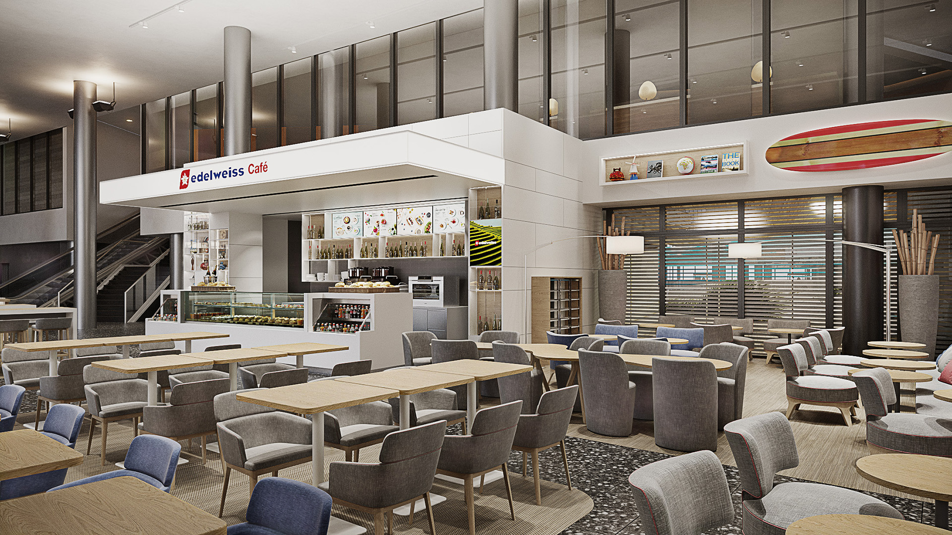 “Edelweiss Café” opens at Zurich Airport