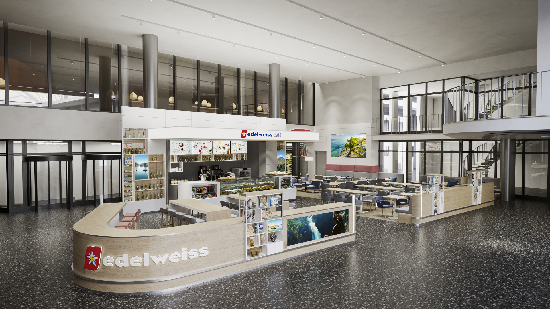 “Edelweiss Café” opens at Zurich Airport