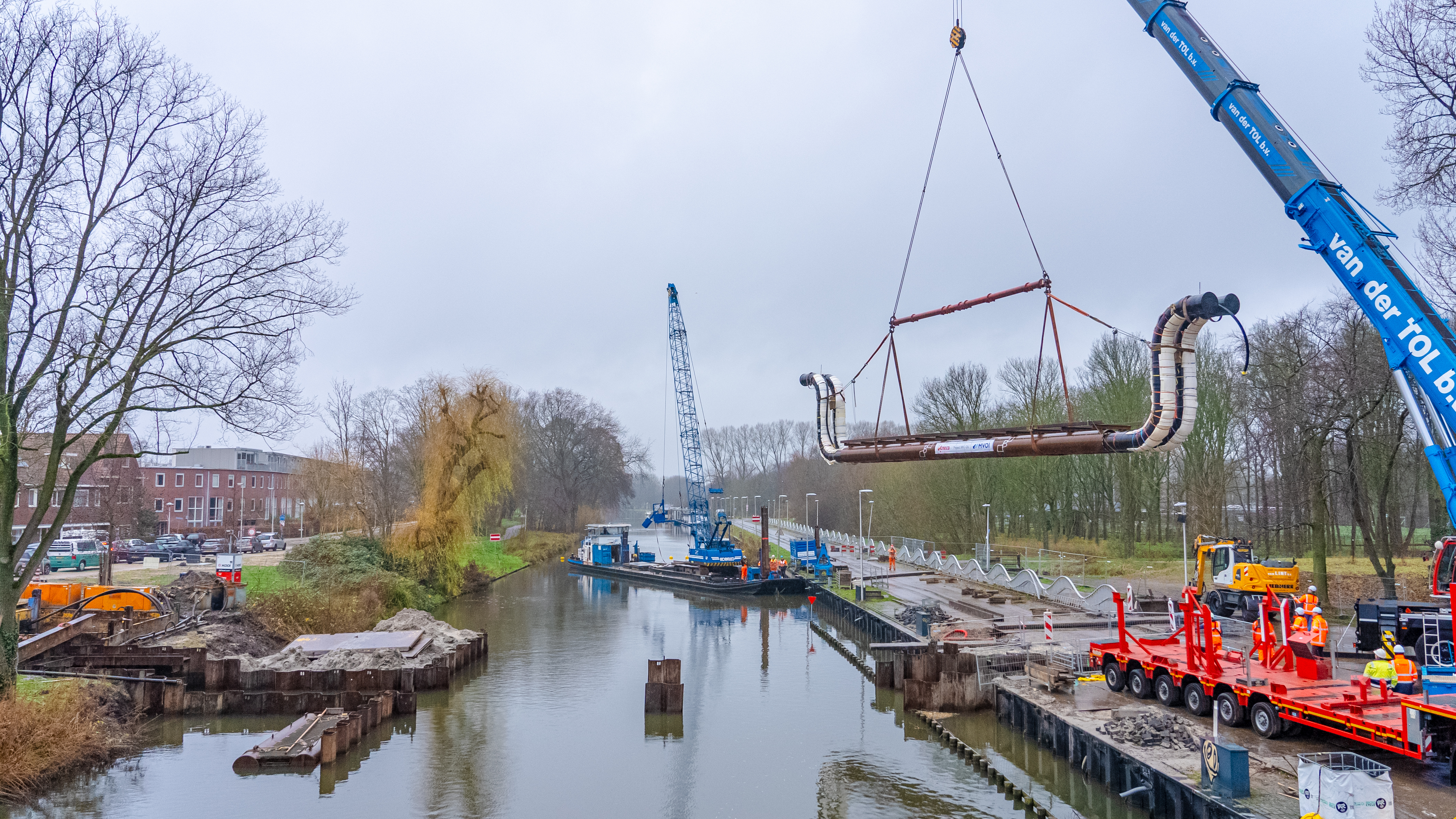 Eneco runs heat pipeline across River Vecht in Utrecht’s city centre